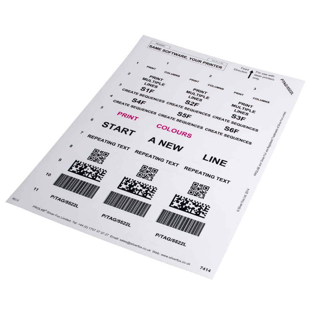 Laser Printer Labels – Silver Fox Limited